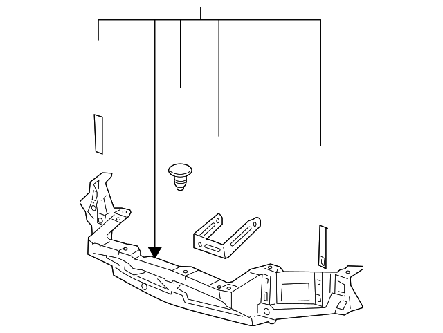 2008-2009 Buick LaCrosse Headlamp and Fascia Mount Panel 25792484 GM ...