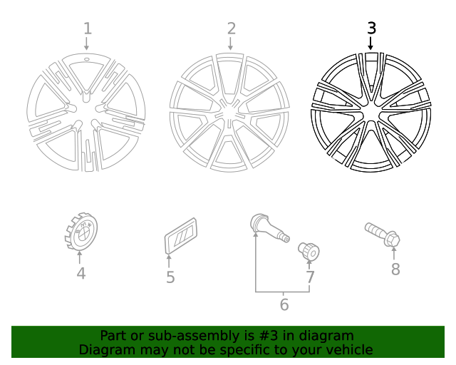 Genuine BMW 36-11-8-089-566 | 20" Style 810M Double Spoke Jet Black ...