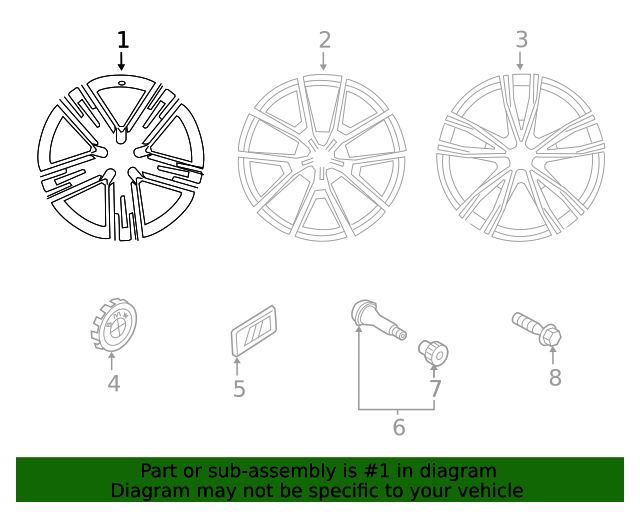 Genuine BMW 36-10-8-089-569 | 20" Style 813M Trans-Shadow Light Alloy ...