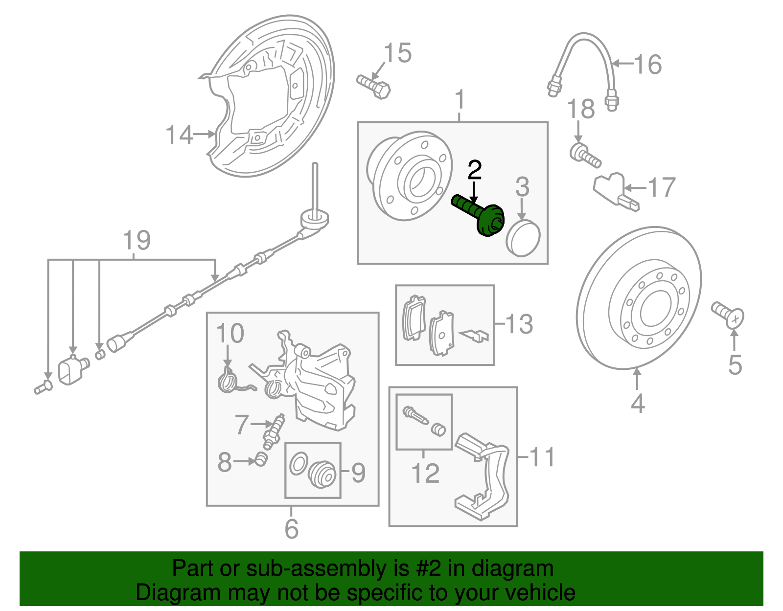 WHT-007-150 - Bearing Assembly Bolt - 2005-2020 Volkswagen | World VW Parts