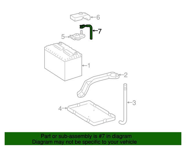 82122-06190 - Battery Cable 2012-2018 Toyota | AutoNation Parts