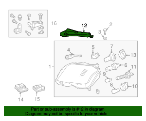204-826-10-24 - Headlight Molding 2010-2015 Mercedes-Benz ...