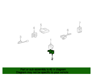 230-545-47-40 - Anti-Theft Alarm Siren Bracket 2003-2012 Mercedes-Benz ...