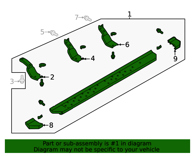 M2DZ-16450-CB - Step Bar 2021-2024 Ford Bronco | Ford OEM Parts Direct