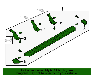 2021-2024 Ford Bronco Step Bar M2DZ-16450-CB | OEM Parts Online