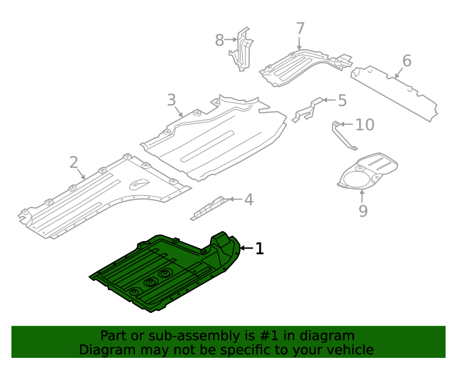 51757424880 - 2019-2024 BMW Front Cover (51-75-7-424-880) | BMW of ...