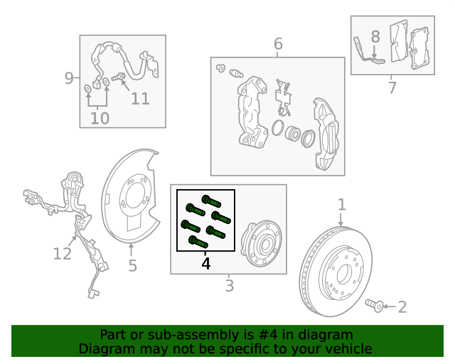 2019-2024 GM Front Wheel Stud 12451949 GM | GMPartsDirect.com