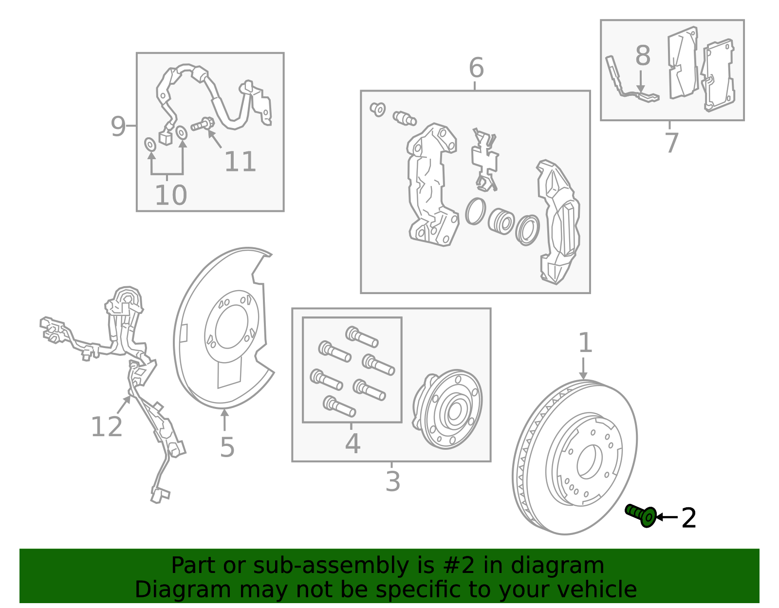 2007-2024 GM Brake Rotor Bolt 11609271 GM | GMPartsDirect.com