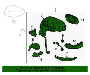 2017-2020 Infiniti Q60 Mirror Assembly 96301-5CH0A | INFINITI OF WEST ...
