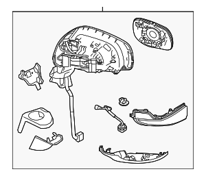 2017-2020 Infiniti Q60 Mirror Assembly 96302-5CH1A | OEM Parts Online