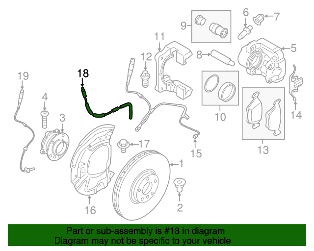 Genuine BMW 34-30-6-887-451 | Brake Hose | FREE Shipping on Most Orders ...