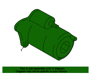 1986-2001 Mazda Starter Motor B676-18-400R-00 | Florida Mazda Parts