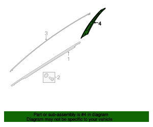 82250-C1000 - Door Applique 2015-2018 Hyundai Sonata | AutoNationParts.com