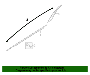 2015-2019 Hyundai Sonata Upper Molding 82860-C1000 | OEM Parts Online