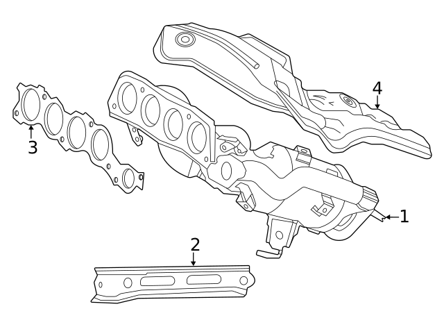 2023 Toyota Exhaust Manifold 17141-F0150 | OEM Parts Online
