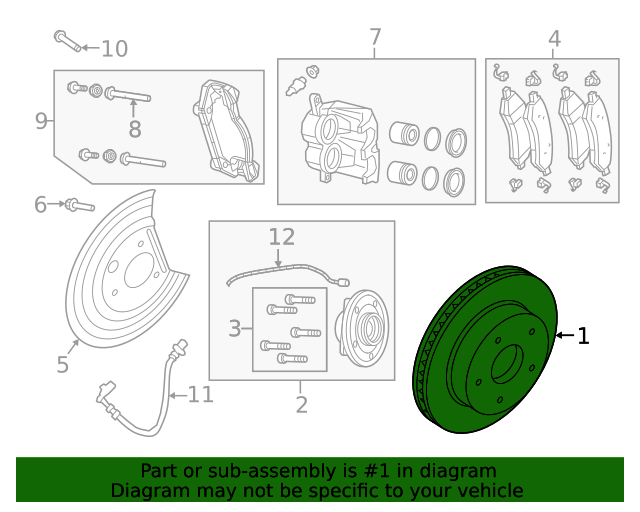 2019-2020 Ram 1500 Rotor 68237063AB | TascaParts.com