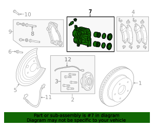 2019-2020 Ram 1500 Disc Brake Caliper 68412552AC | TascaParts.com