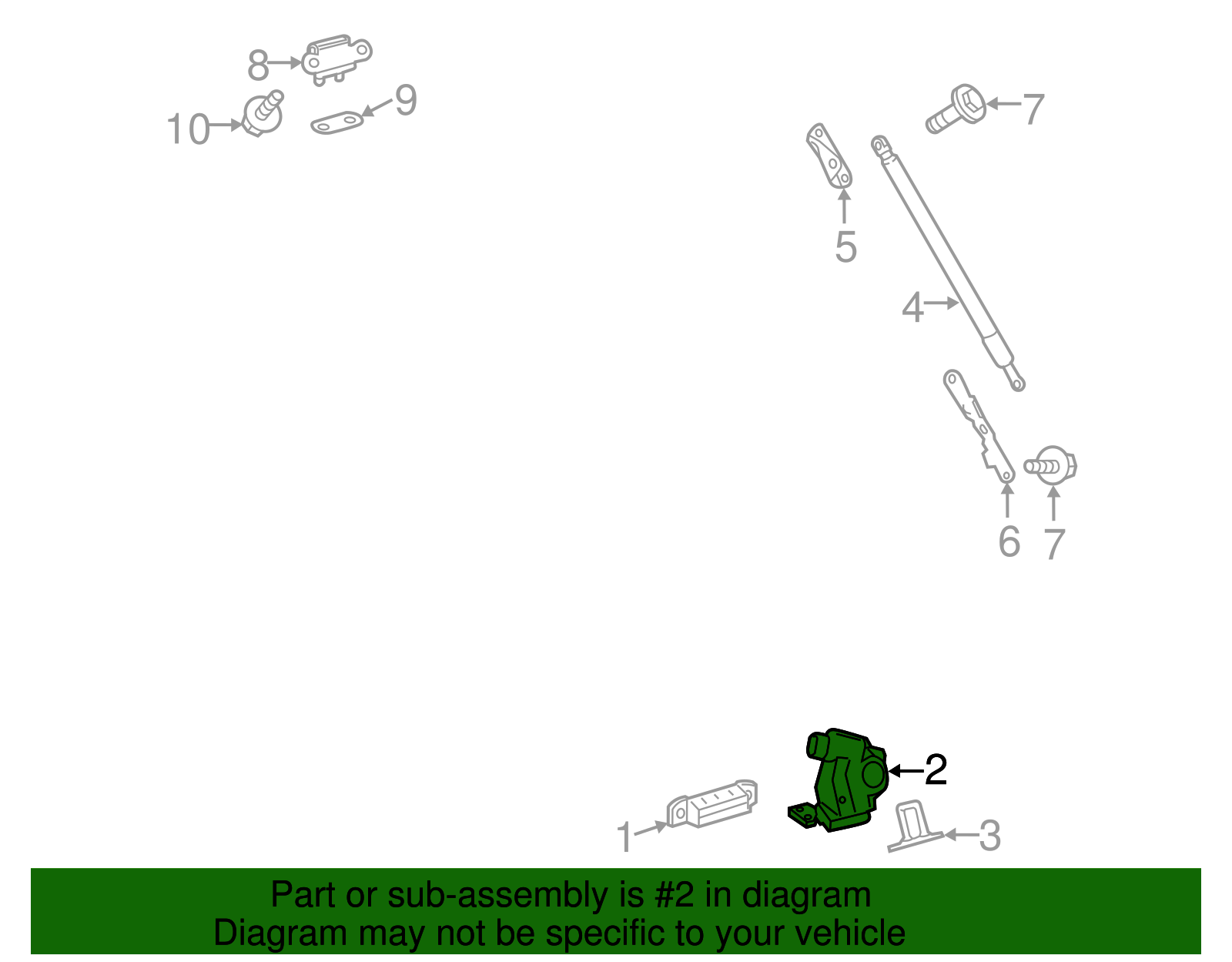69350-42060 - Lock Assembly 2016-2018 Toyota RAV4 | Longo Toyota Parts