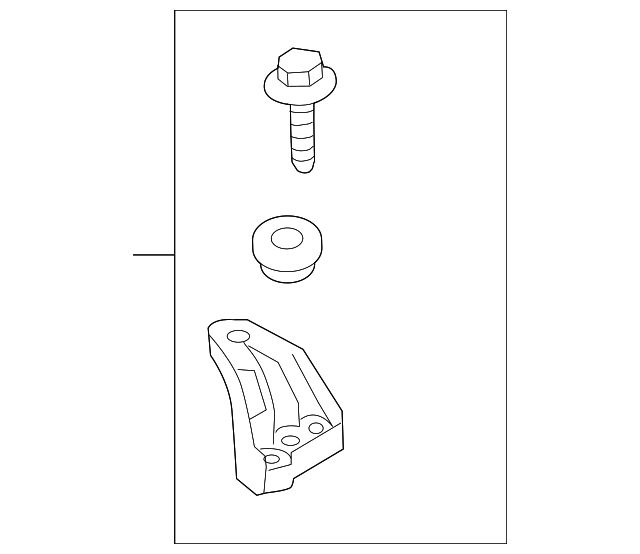 2014-2016 Kia Sportage Side Mount Bracket 21820 2S001 | QuirkParts