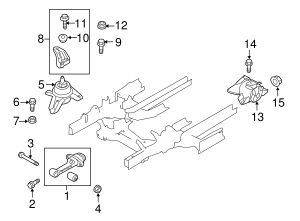 21830-2S501 - Trans Mount 2014-2016 Kia Sportage | Kia.Parts Store