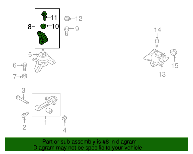 2014-2016 Kia Sportage Side Mount Bracket 21820 2S001 | QuirkParts
