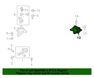 2014-2016 Kia Sportage Trans Mount 21830-2S001 | TascaParts.com