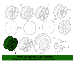 205-401-13-00-7X23 - Wheel AMG Multi-Spoke 48.3 Cm (19 Inch) 2015-2020 ...