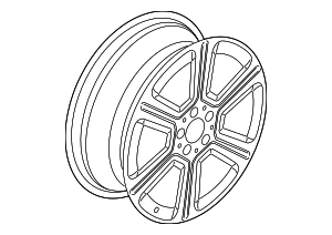 2015-2023 Mercedes-Benz Wheel Multi-Spoke 43.2 Cm (17 Inch), Painted ...