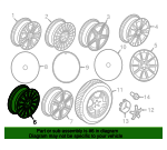 2017-2020 Mercedes-Benz Wheel AMG 5-Twin-Spoke 48.3 Cm (19 Inch) 205 ...