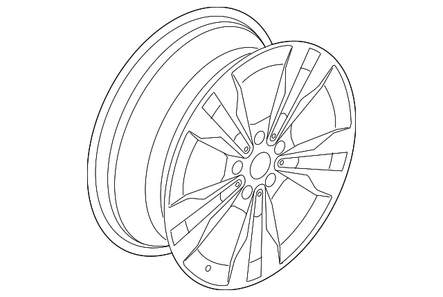 2015-2020 Mercedes-Benz Wheel Multi-Spoke 43.2 Cm (17 Inch), Painted ...