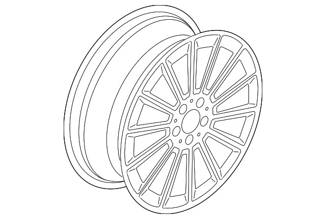 205-401-60-00-7X71 - Wheel AMG Forged 48.3 Cm (19 Inch) 2017-2019 ...