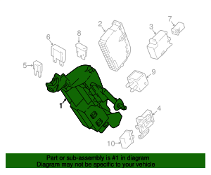 80A-971-845 - Relay & Fuse Plt 2018-2024 Audi | Audi OEM Parts