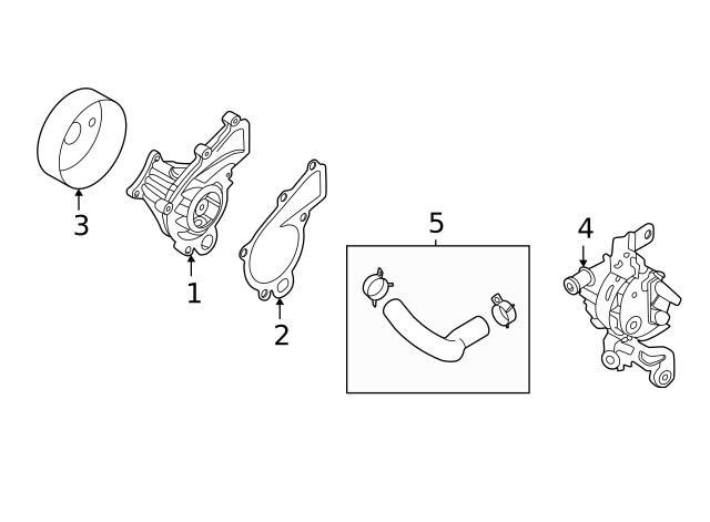 2020-2024 Hyundai Sonata Water Pump 25100-2J600 | OEM Parts Online