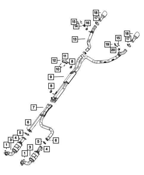 Exhaust System for 2023 Ram 1500 | Mopar Factory Parts