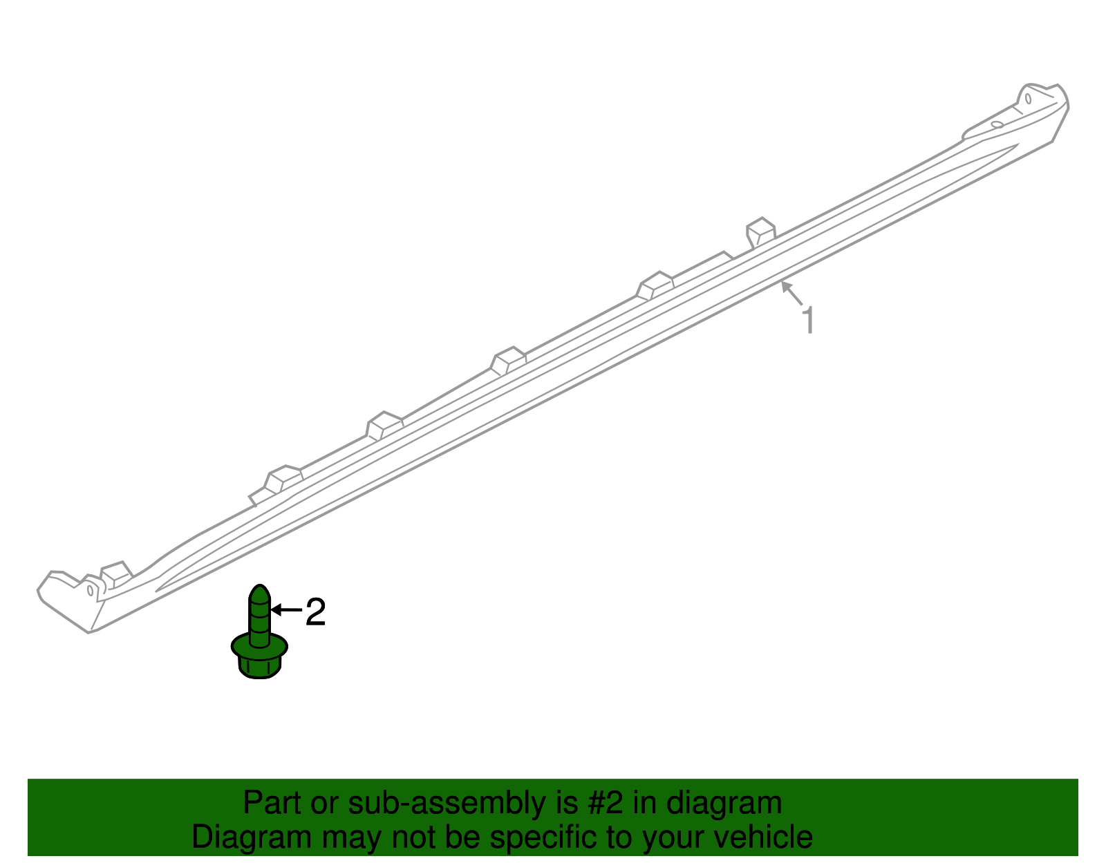 2005-2013 Nissan Rocker Molding Screw 01466-00011 | Ziegler Nissan of ...