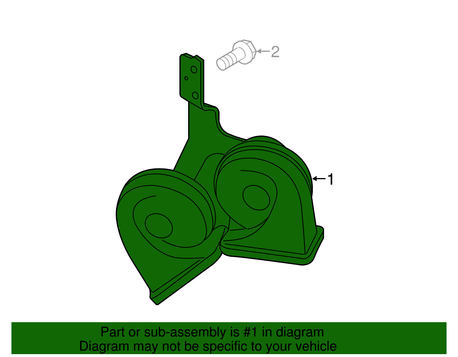 2020-2024 Ford Horn CK4Z-13832-C | OEM Parts Online