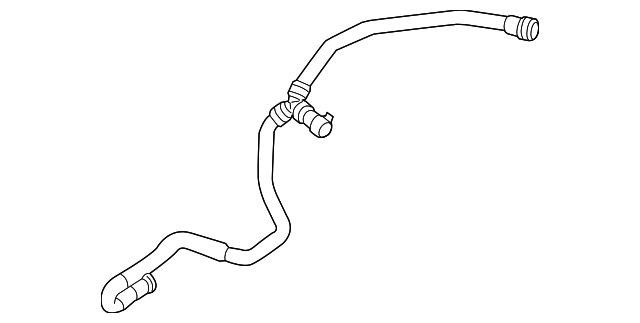 2013-2018 Ford Focus Engine Coolant Overflow Hose CV6Z-8075-X ...