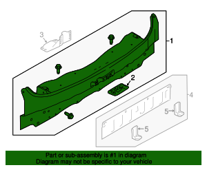 2015-2024 Nissan Murano Rear Body Panel G9110-5AAAA | Nissan Parts Plus