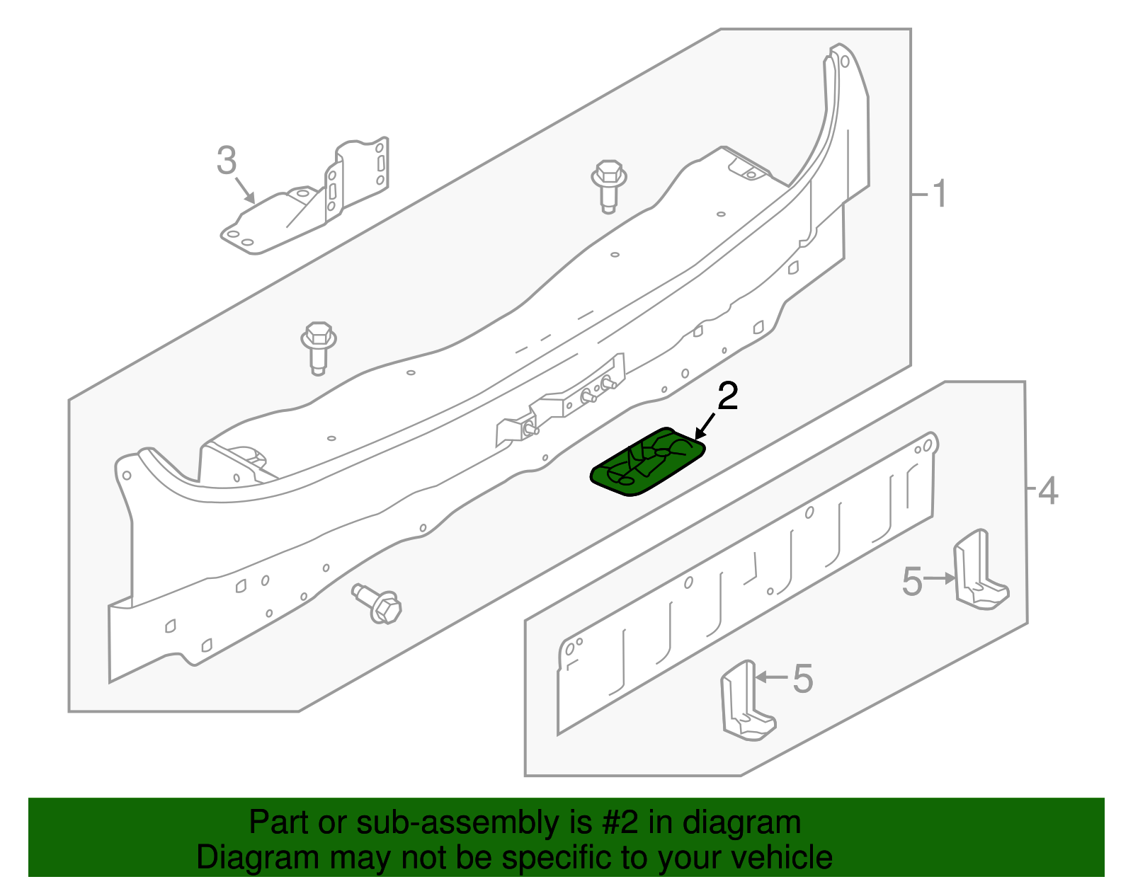 2013-2025 Nissan Rear Body Panel Upper Bracket H5042-3TAMA | Nissan ...