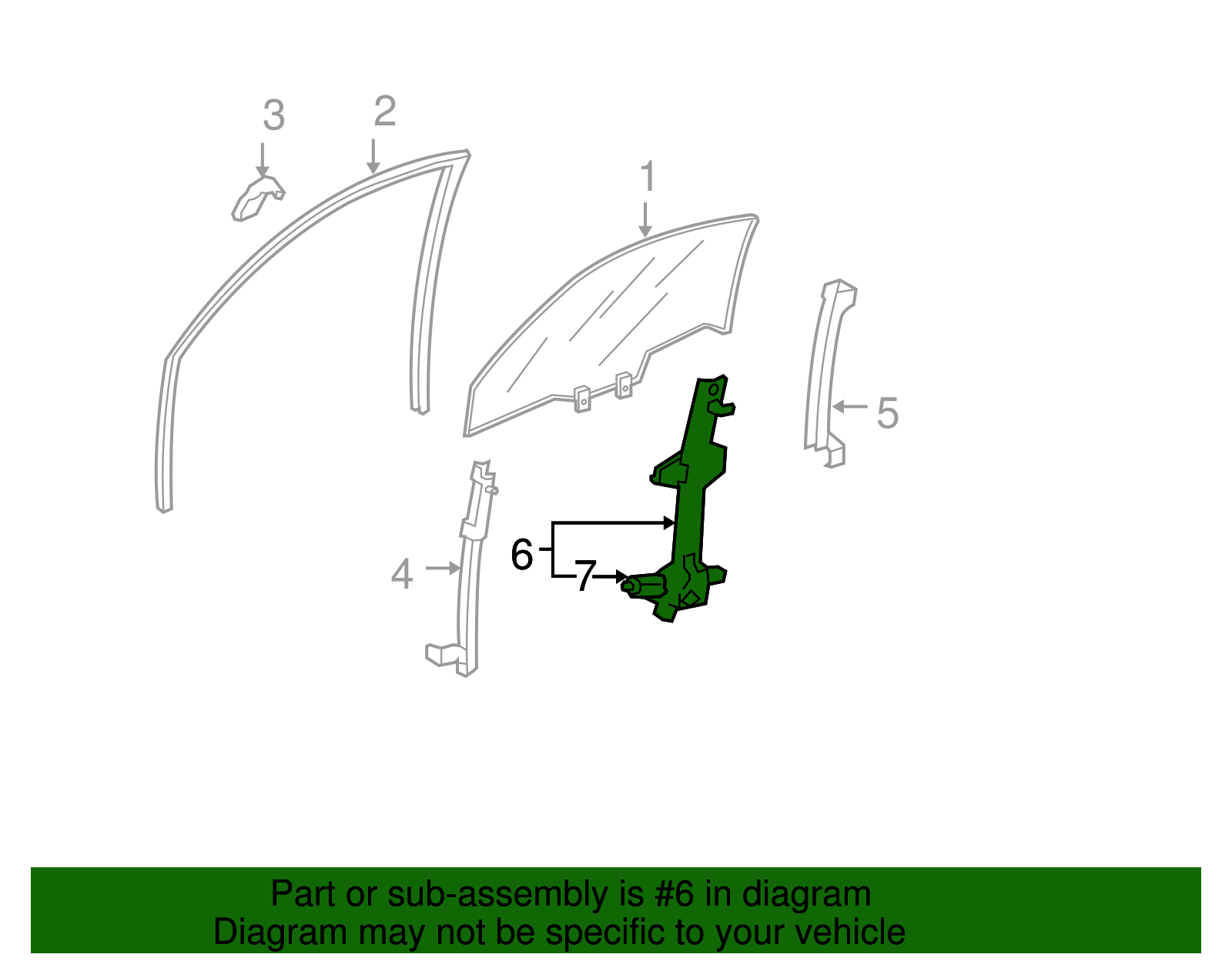 72210-SVA-A02 - Window Regulator 2006-2011 Honda Civic | Honda Parts Online