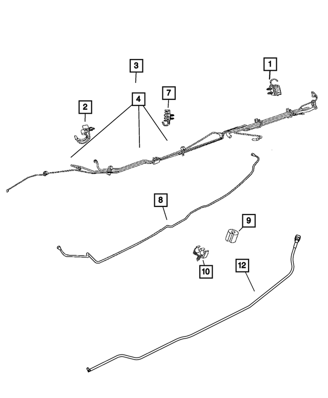 52110245AD - Fuel Supply Tube 2004-2005 Dodge Ram 1500 | Mopar ...
