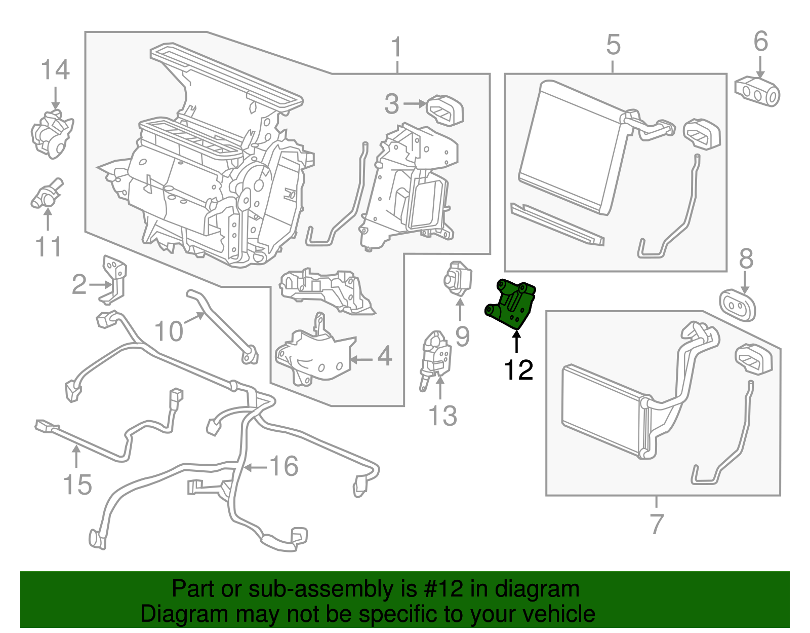 79140-TR0-A01 - 2012-2017 Honda - Motor Assembly Mode Servo | Genuine ...