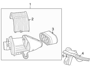 2003-2009 Hummer H2 Air Filter 15286805 | TascaParts.com