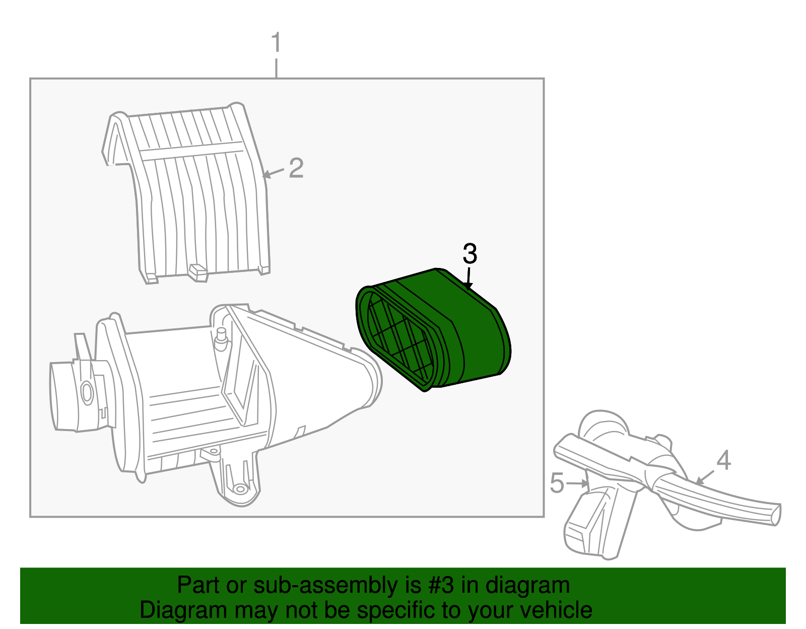 2003-2009 Hummer H2 Air Filter 15286805 GM | GMPartsDirect.com