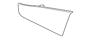 2015-2020 Cadillac Jet Black Passenger Side Front Floor Console ...