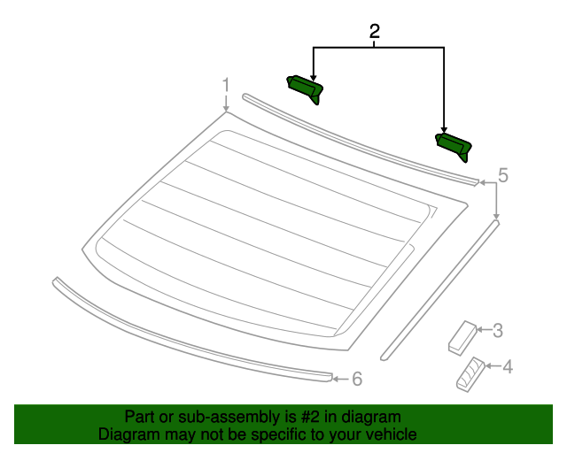 91568-SDA-A01 - Clip Windshield (Upper) - 2003-2017 Honda | Honda ...