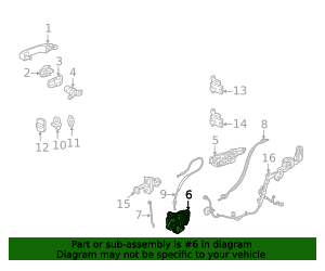 2020-2025 GM Front Driver Side Door Latch 13533689 | GM Parts Center