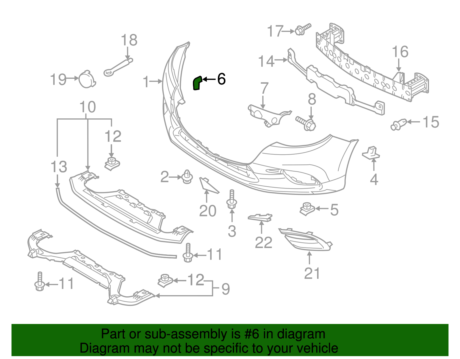 B63B-50-2G2 - Bumper Cover Seal 2017-2018 Mazda 3 | Florida Mazda Parts