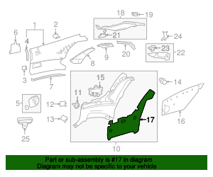 217-692-05-92 - Lower Insulator 2015-2019 Mercedes-Benz | Mercedes-Benz ...