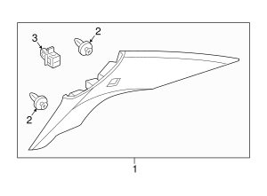 2013-2020 Acura Clip, Pillar Garnish (Black) 91561-TR0-A01 | Acura ...